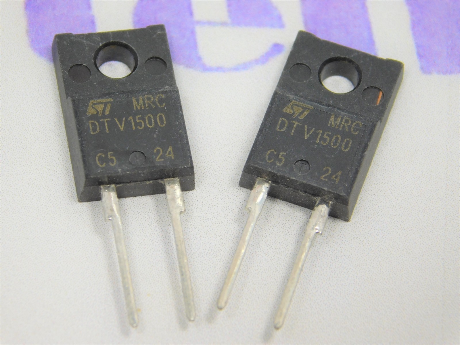 DTV1500 / HIGH VOLTAGE DAMPER DIODE / TO220 / 2 PIECES (qzty) | eBay