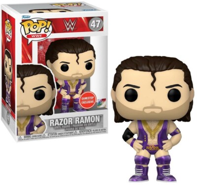 Funko WWE Wrestling POP! WWE Razor Ramon Vinyl Figure #47 [Purple ...