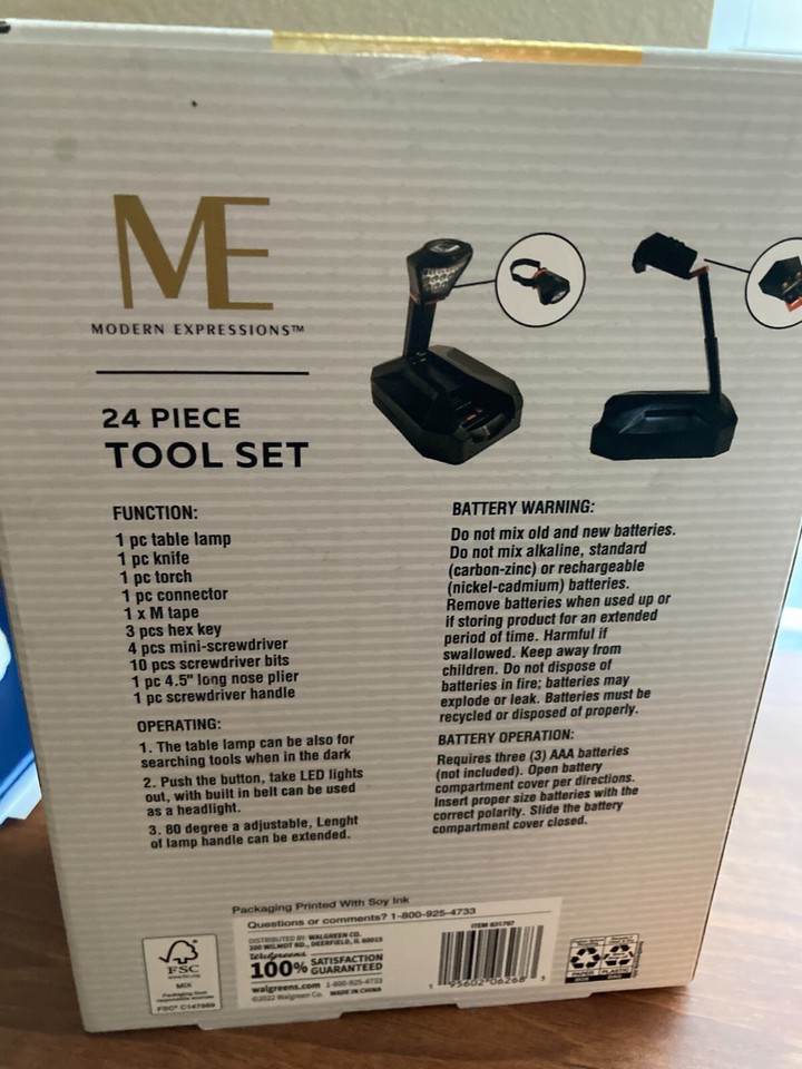 Modern Expressions Walgreens 24 Piece Tool Set NEW NBU | eBay