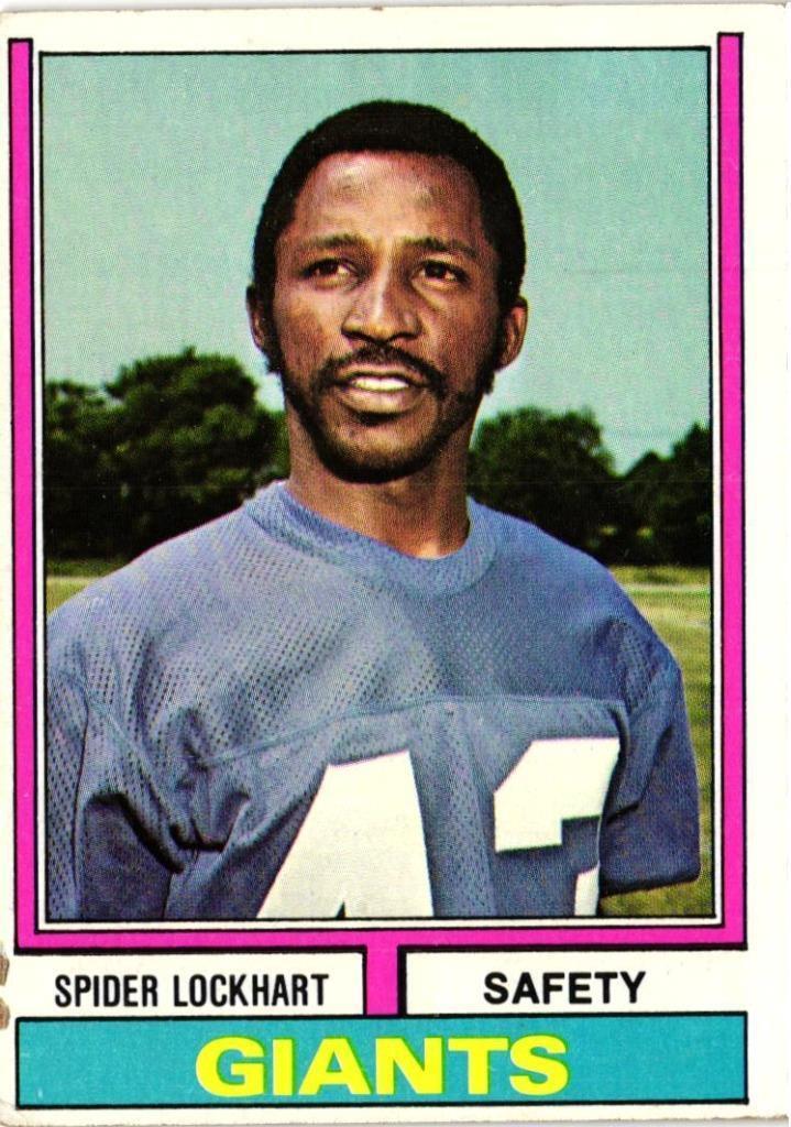 SPIDER LOCKHART 1974 Topps Football #206 BUY ANY 2 ITEMS FOR 50% OFF ...