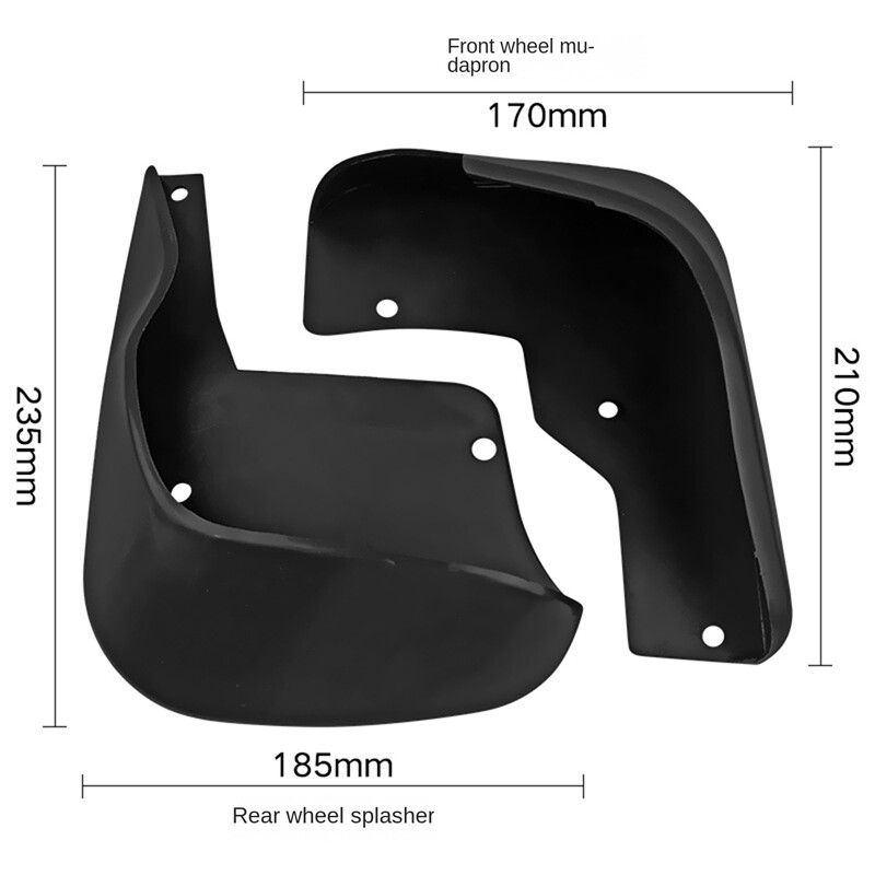 Car Mudflaps for 206 1998-2012 Mudguards Flap Splash Guards Cover Mud ...