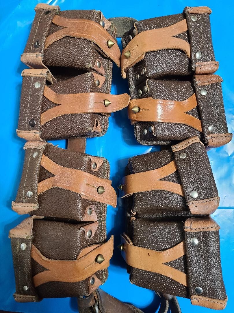 Vintage Soviet communist block 'Mosin-Nagant' Leather Ammo Pouch, set ...