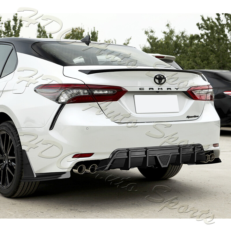 For 2018-2024 Toyota Camry SE XSE Rear Bumper Diffuser Lip W / Smoke ...