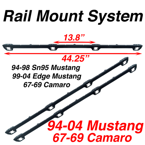 2 Quick Latch Rail Mounts Push Button Dzus Latch or Round Mini Latch ...