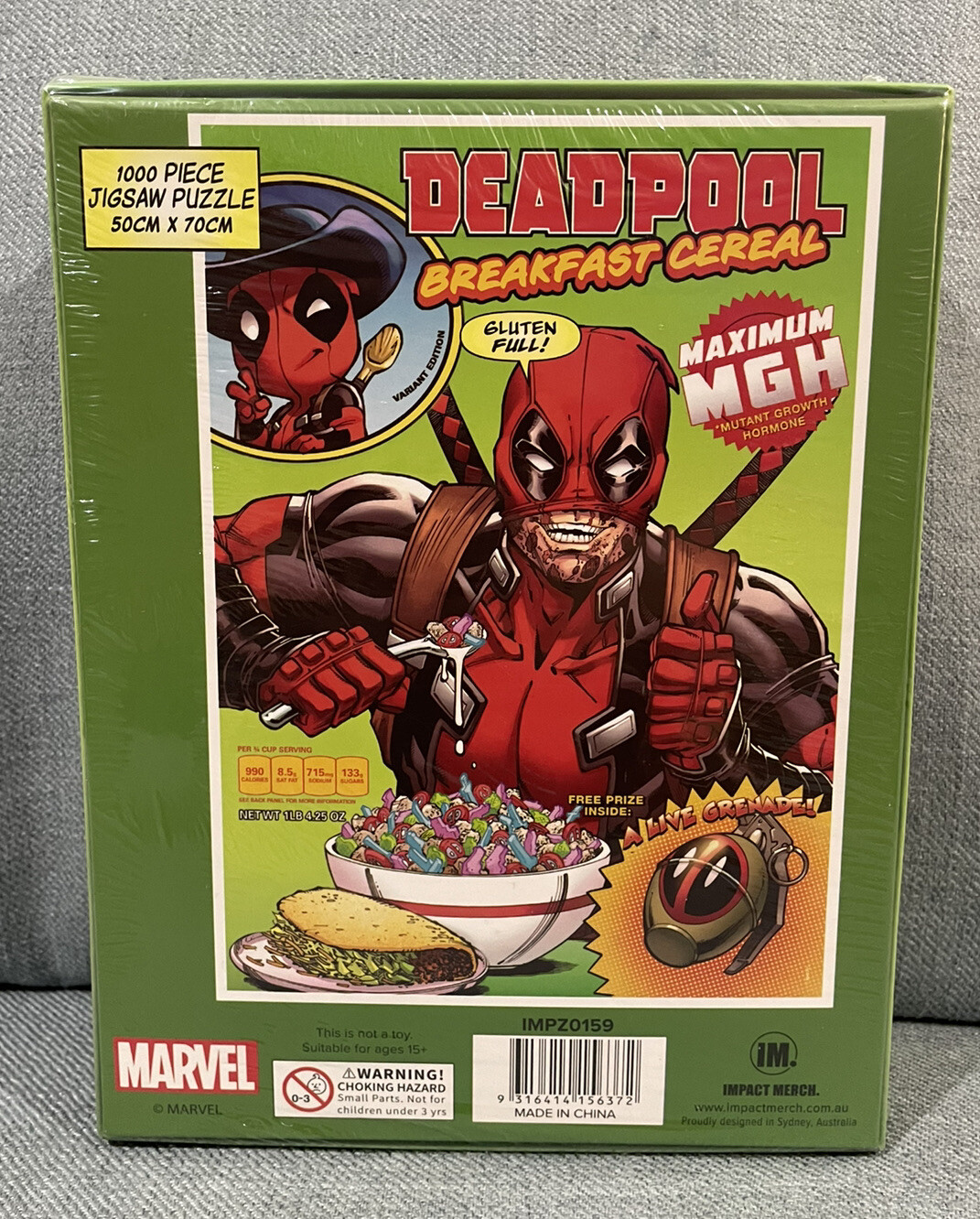 Deadpool Breakfast Cereal Jigsaw Puzzle Toy 1000 pieces Marvel for sale ...
