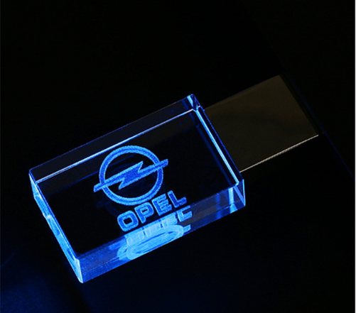 USB Flash Drive 2.0 Metal Stick Car Logo Opel Fan Driver Lover Gift LED ...