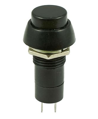 Black Round On/Off Latching Push Button Switch SPST | eBay