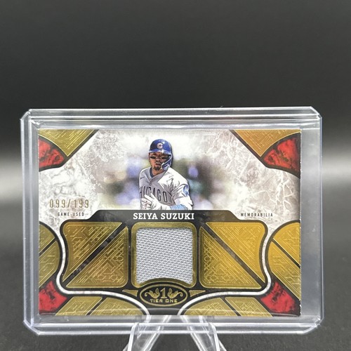 2025 Topps Tier One Seiya Suzuki Patch Relic /199 Chicago Cubs T1R-SS ...