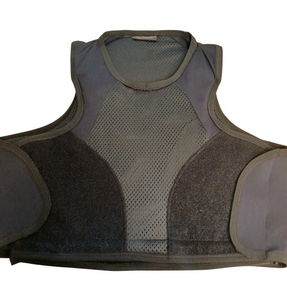 Cooneen Hawk Covert Ballistic Stab Vest Black Body Armour Knife NIJ ...