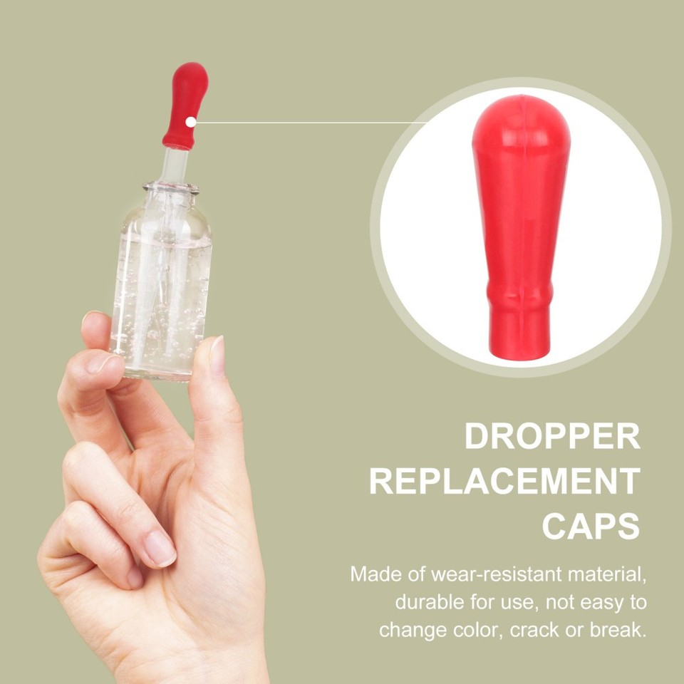 100 Pcs Droppers Head Caps Dropper Rubber Bulb Glass Pipette | eBay