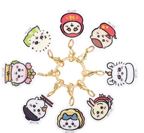 Chiikawa Happy Bag 2025 Snake Series Acrylic Keychain Charm Rakko Sea ...