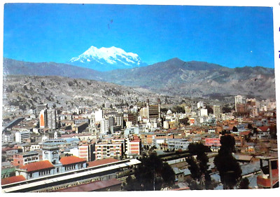 Postcard La Paz Bolivia Vintage Aerial View Postcard Posted M1 | eBay