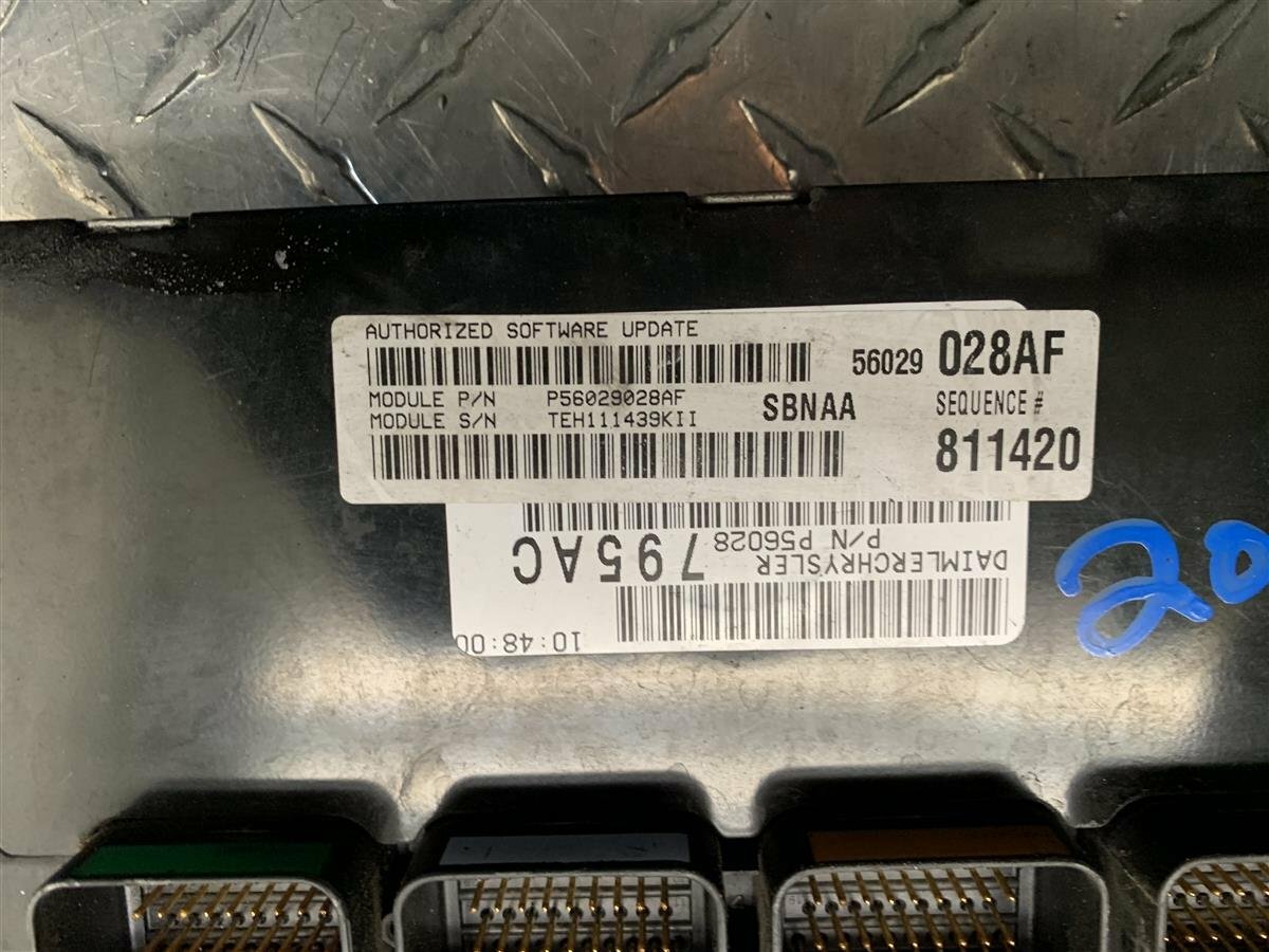 2004 DODGE DURANGO 4.7L 4x2 RWD ELECTRONIC CONTROL MODULE ECU OEM ...