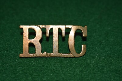 The Royal Tank Corps WW1 Brass Shoulder Title | eBay UK