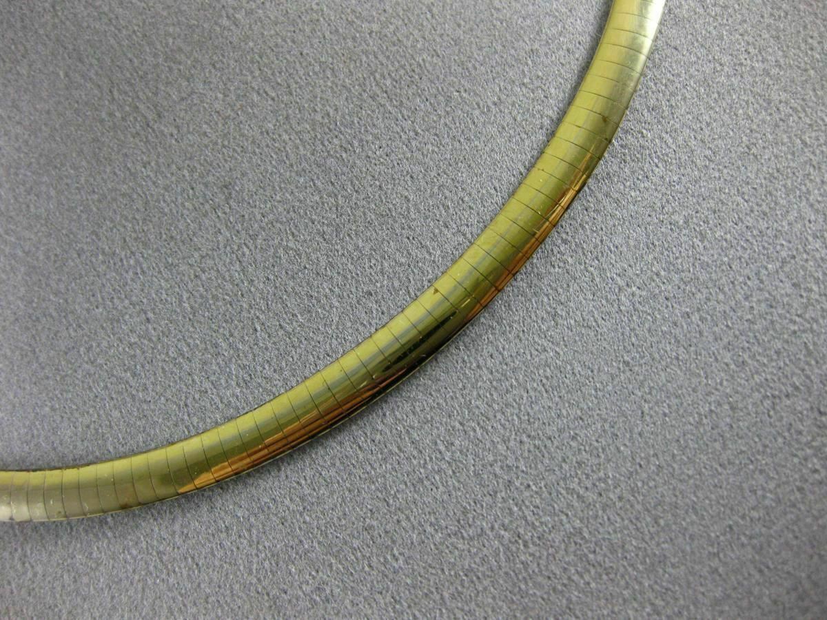 14KT WHITE & YELLOW GOLD CLASSIC DOUBLE SIDED LOBSTER LOCK OMEGA ...