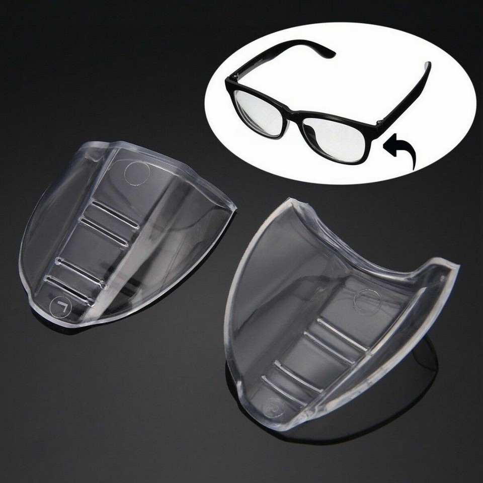 2 Pairs Universal Eyeglasses Side Shields-Flexible Slip-On Safety ...