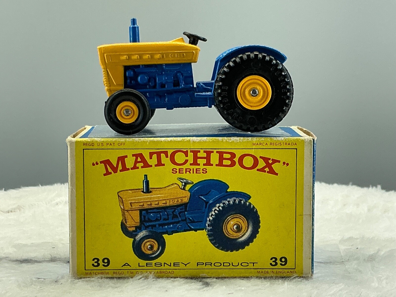 Matchbox lesney #39C Ford Tractor,1967,TALL STACK,n,Mint boxed all ...