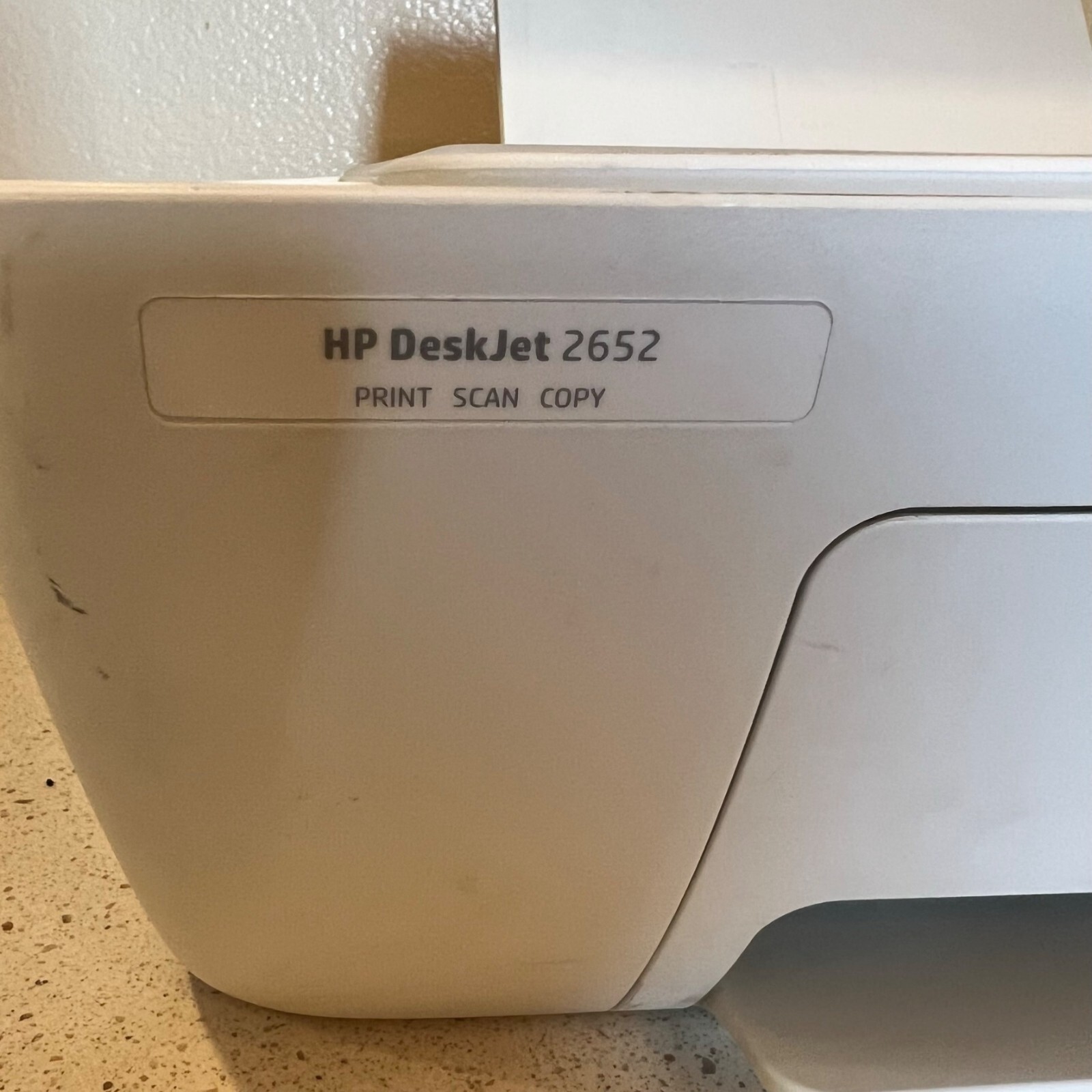 HP DeskJet 2652 All-in-One Color Inkjet Printer - White | eBay