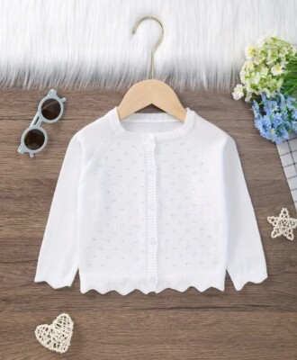 NEW Baby Girls White Cardigan Sweater | eBay