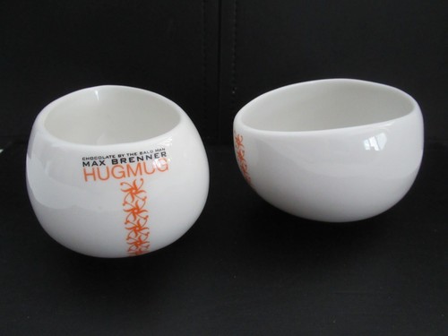 Set 2 Max Brenner Hug Mugs Teardrop Shape | eBay Australia