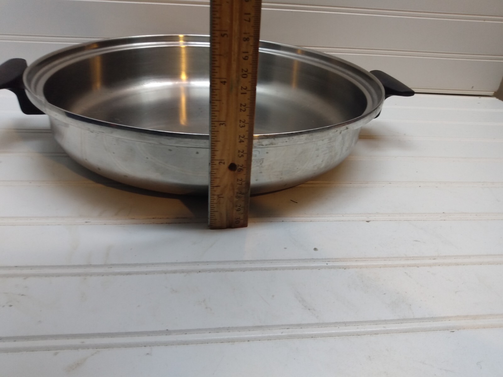 Chefs Ware Townecraft 12" Skillet Multi-Core T304 Surgical Stainless ...