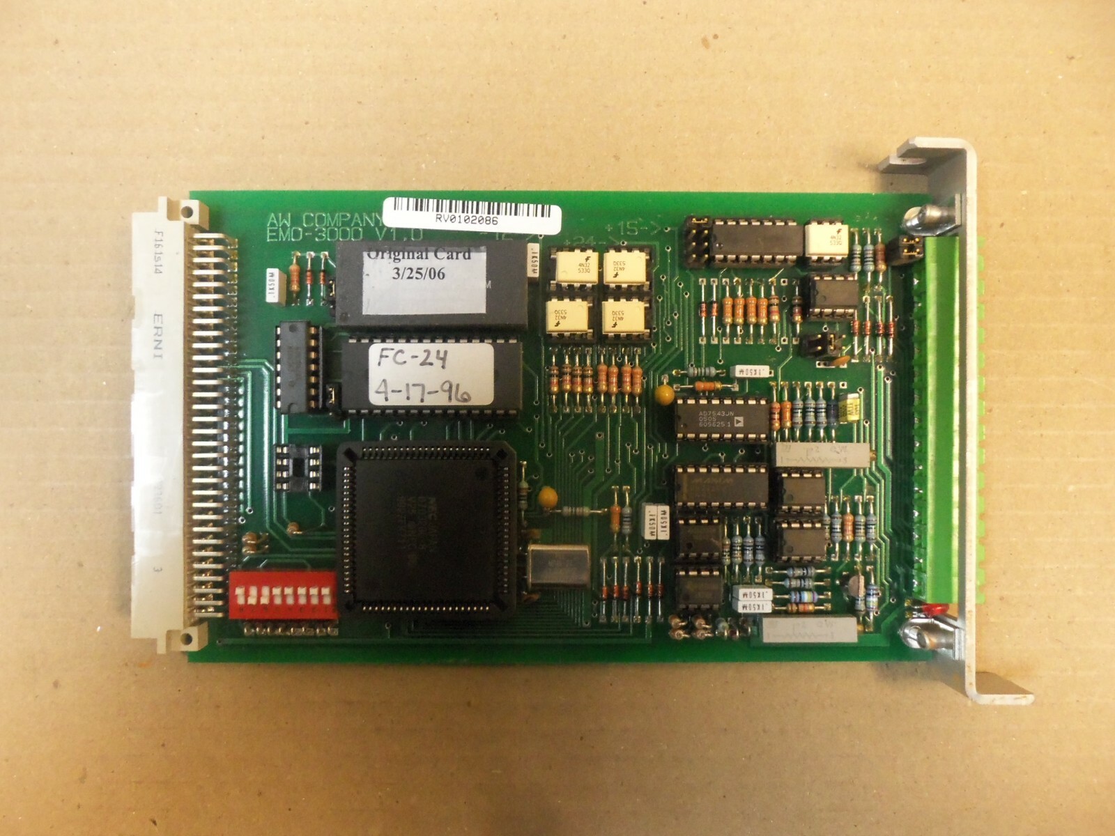 AW Company EMO-3000 V1.0 Circuit Board Control Module KMGM | eBay