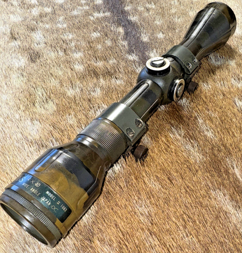 Vintage Simmons Camo 4x40 Rifle Scope Wideview “TV” Lens Duplex Reticle ...
