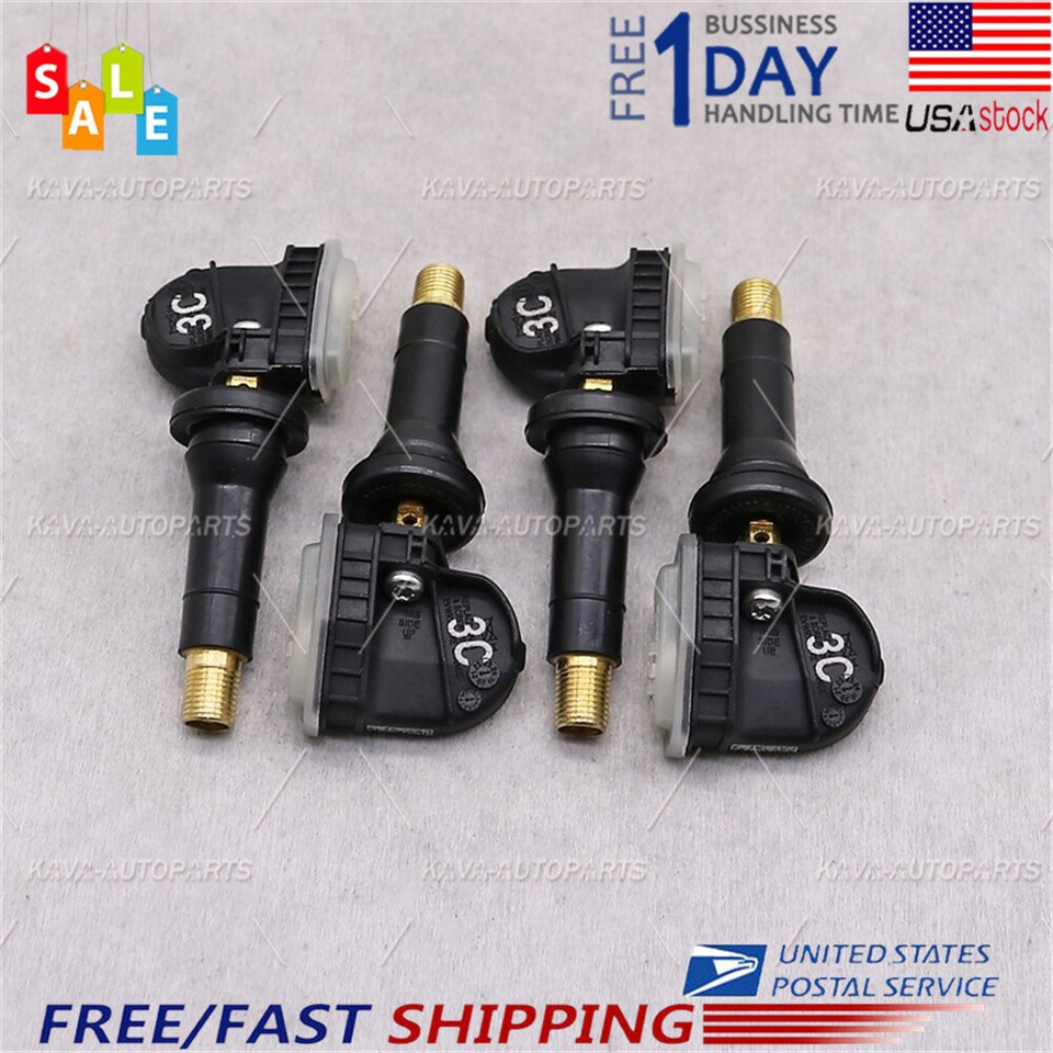 4Pc Tire Air Pressure Sensor For Chevy Buick Cadillac 13540604 13528566 ...
