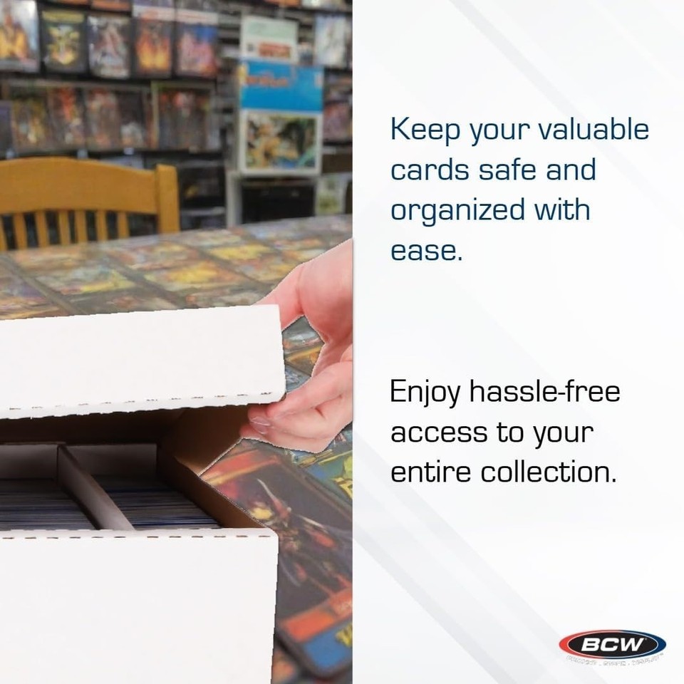 BCW 5000 Count Card Box Baseball Trading Card Storage Box Full Lid ...