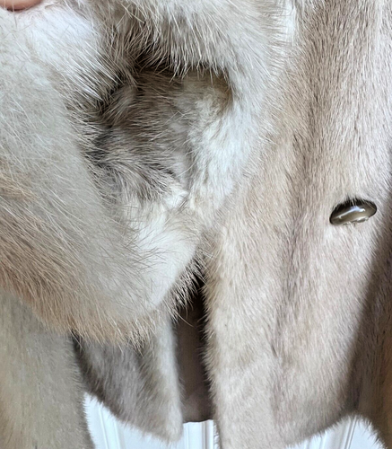 EDWARD BOROVAY VINTAGE BLONDE GENUINE REAL MINK FUR COAT Size M | eBay