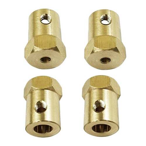5mm-12mm Brass Wheel Hub Extension Adaptor Upgrade Kits For WPL 1/10 ...