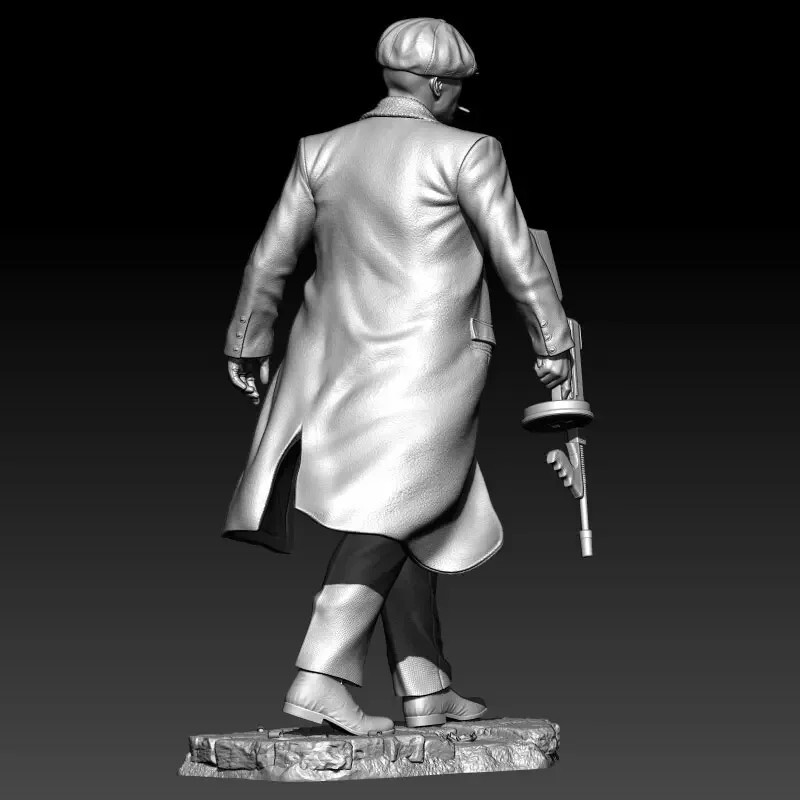 1/24 RESIN FIGURE MODEL KIT British Gangster Gunner Unassembled ...