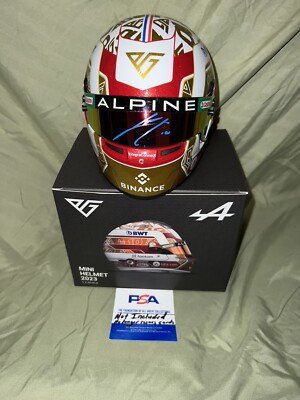Pierre Gasly Signed Official 2023 Season 1:2 Mini Helmet Alpine Star PSA/DNA | eBay