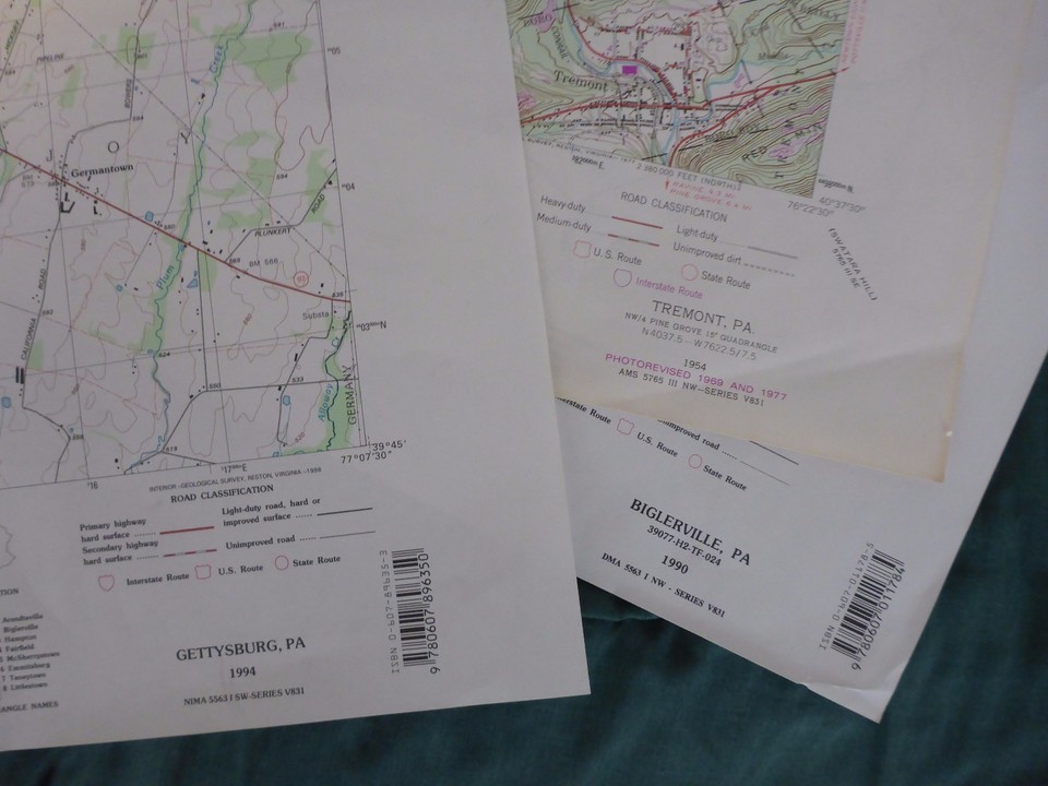 Pennsylvania USGS Topographic Quadrangle Maps - Multiple maps available ...