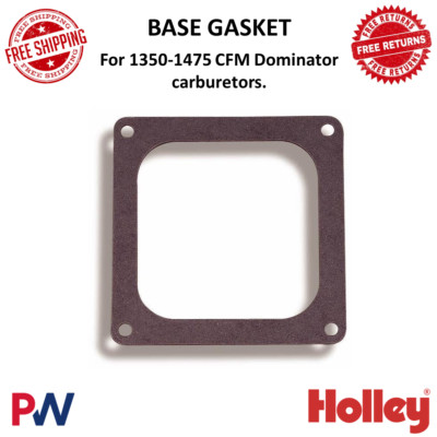Holley Base Gasket 1/16" Thick For 4500 Model 1350-1475 CFM Dominator ...