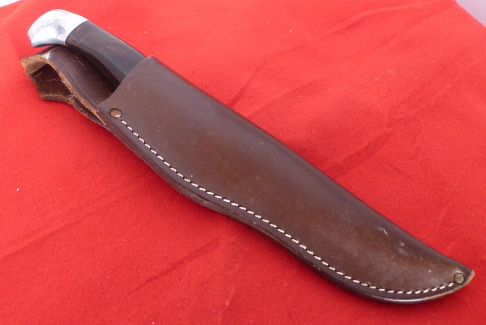 Cutco Olean NY USA 9.75" 1763 B75 serrated fixed blade knife & sheath ...