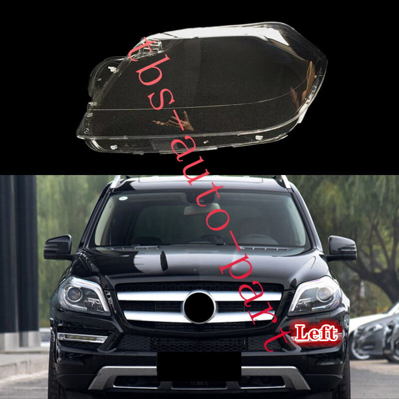 Left Side Headlight Lens Cover+Sealant Glue For Mercedes W166 GL 2013 ...