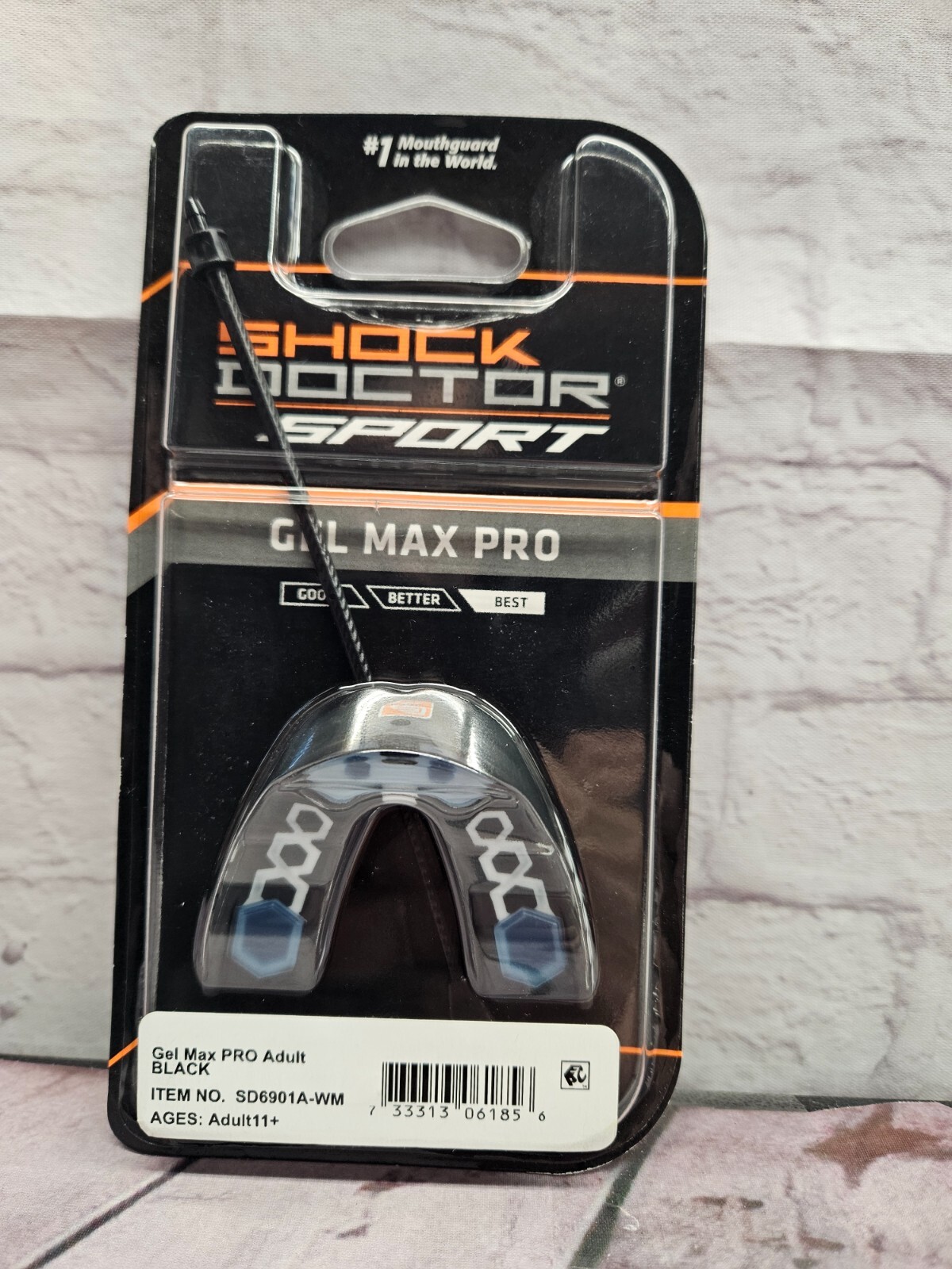 Shock Doctor Sport Gel Max Pro Mouthguard, Black Adult SD6901A-WM NIB ...