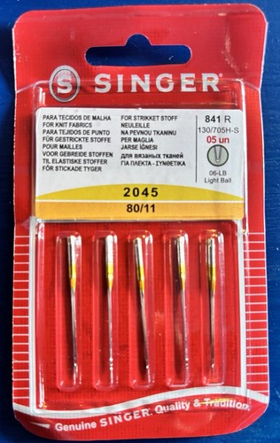 Singer sewing machine needles. 2045 80/11 pack of 5. New | eBay UK