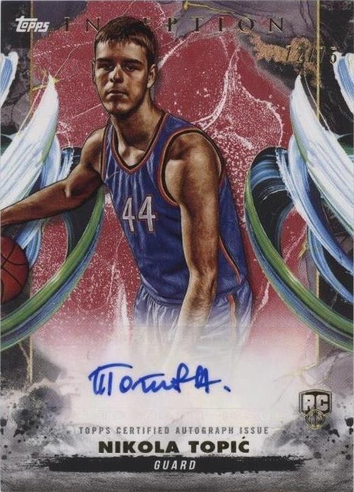 2024-25 Topps Inception - Rookie Autographs Nikola Topic, Nikola Topic ...