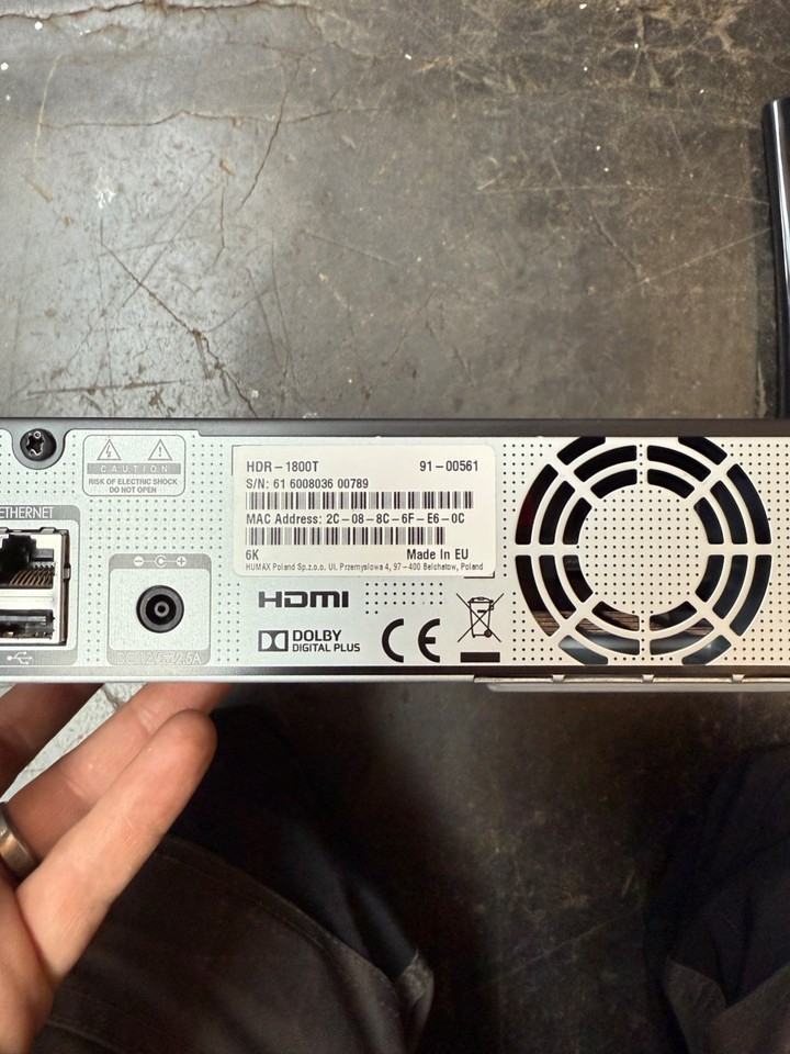 HUMAX HDR-1800T Freeview HD Smart Digital TV Recorder - 320GB | eBay UK