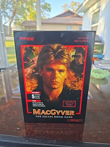 MacGyver The Escape Room Game 5 Missions 1-4 Players SEALED NEW 2251 ...