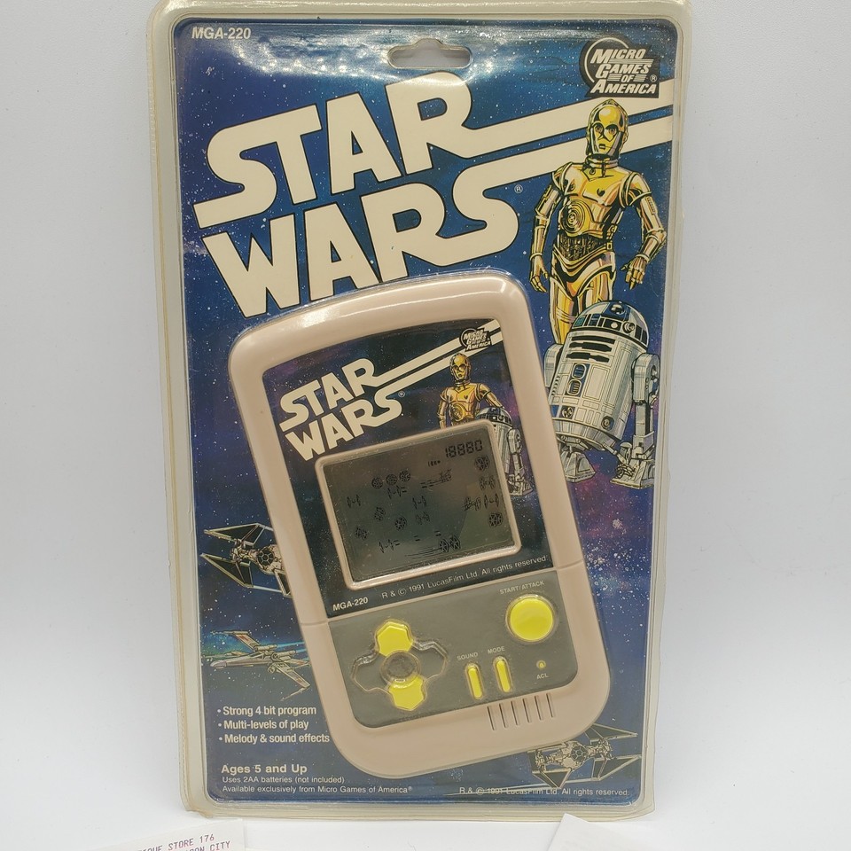 Vintage 1991 Star Wars Electronic Handheld LCD Game Micro Games of ...