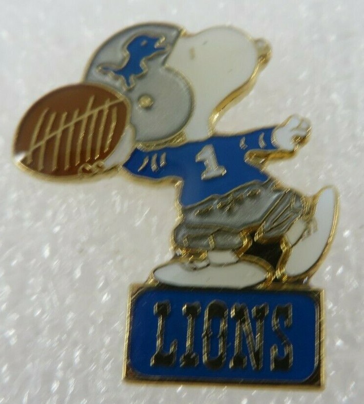 Vtg Snoopy Peanuts NFL Football Pin CHOOSE YOUR TEAM Lapel Hat Tie Tac ...
