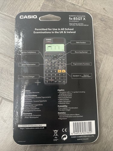 Casio FX-85GTX Scientific Calculator - Black for sale online | eBay