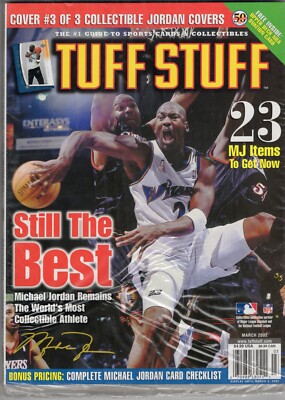 TUFF STUFF Magazine March 2002 Michael Jordan Cover 3 of 3 Collectibles ...