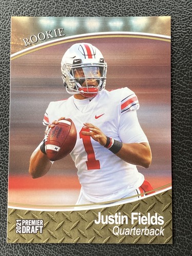 2021 Sage Premier Draft Justin Fields #53 Gold Parallel - RARE ...