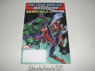 Marvel Adventures Iron Man Hulk Spiderman FCBD #1 Comic 2008 Free Comic ...