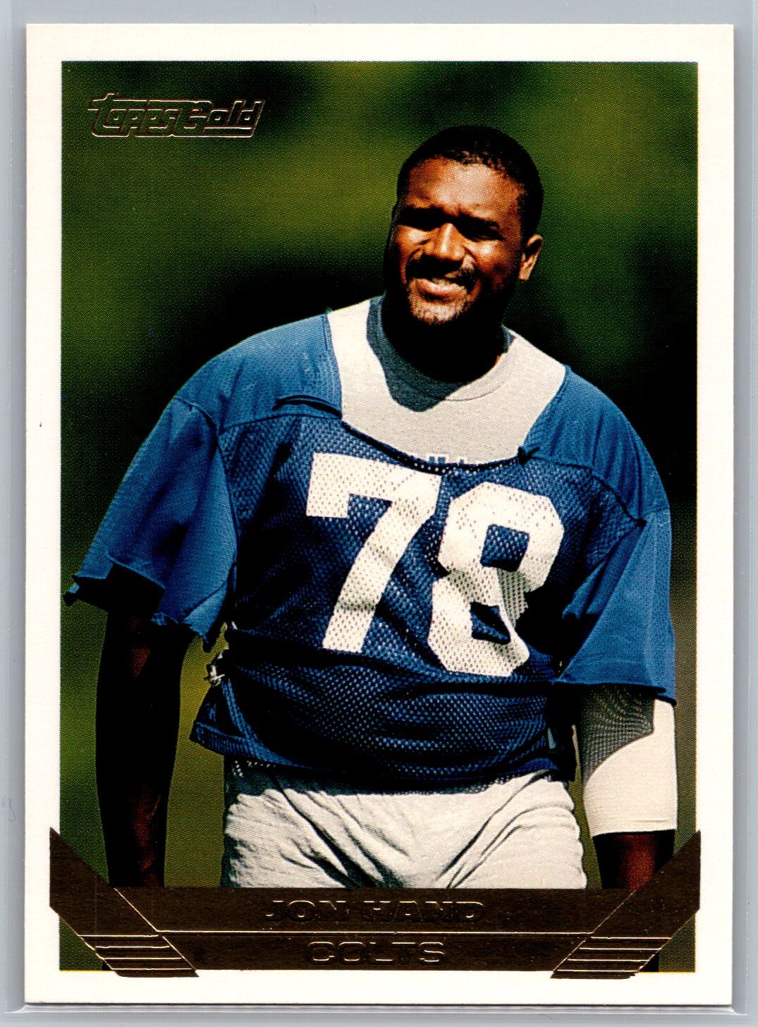 1993 Topps Gold Football #62 Jon Hand Indianapolis Colts | eBay