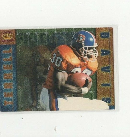 1996 Pacific Field Force Terrell Davis Insert Card #ff-7 Denver Broncos ...